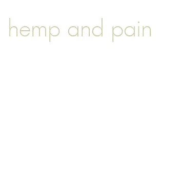 Exploring the Potential of Hemp for Pain Management - Mustaf Medical